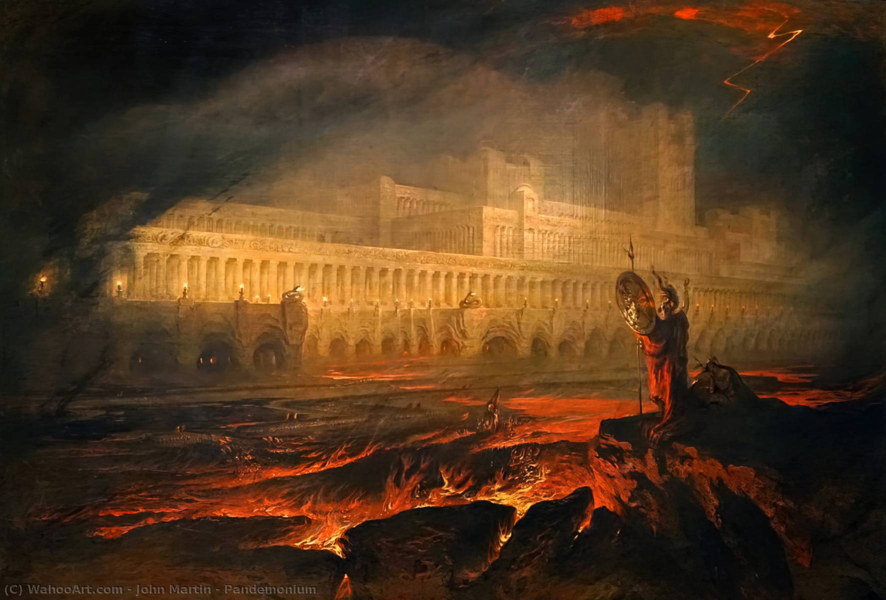 Reproduções De Pinturas Pandemonium, 1841 por John Martin (1789-1854 ...