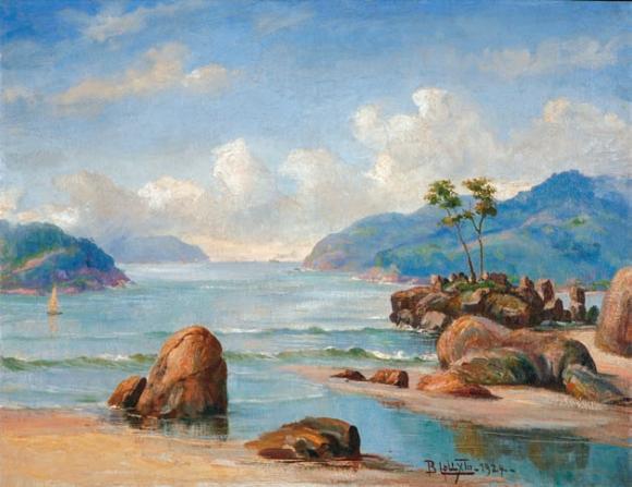 Reproduções De Pinturas Canto de praia, 1924 por Benedito Calixto (1853 ...