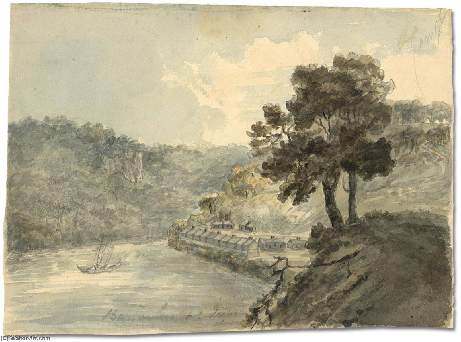 Reproduções De Arte , 1792 por Elizabeth Simcoe (1762-1850, United ...