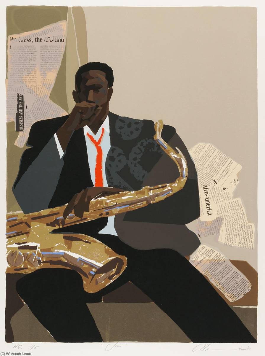 Jazz, 1990 por Joseph Holston Joseph Holston | WahooArt.com