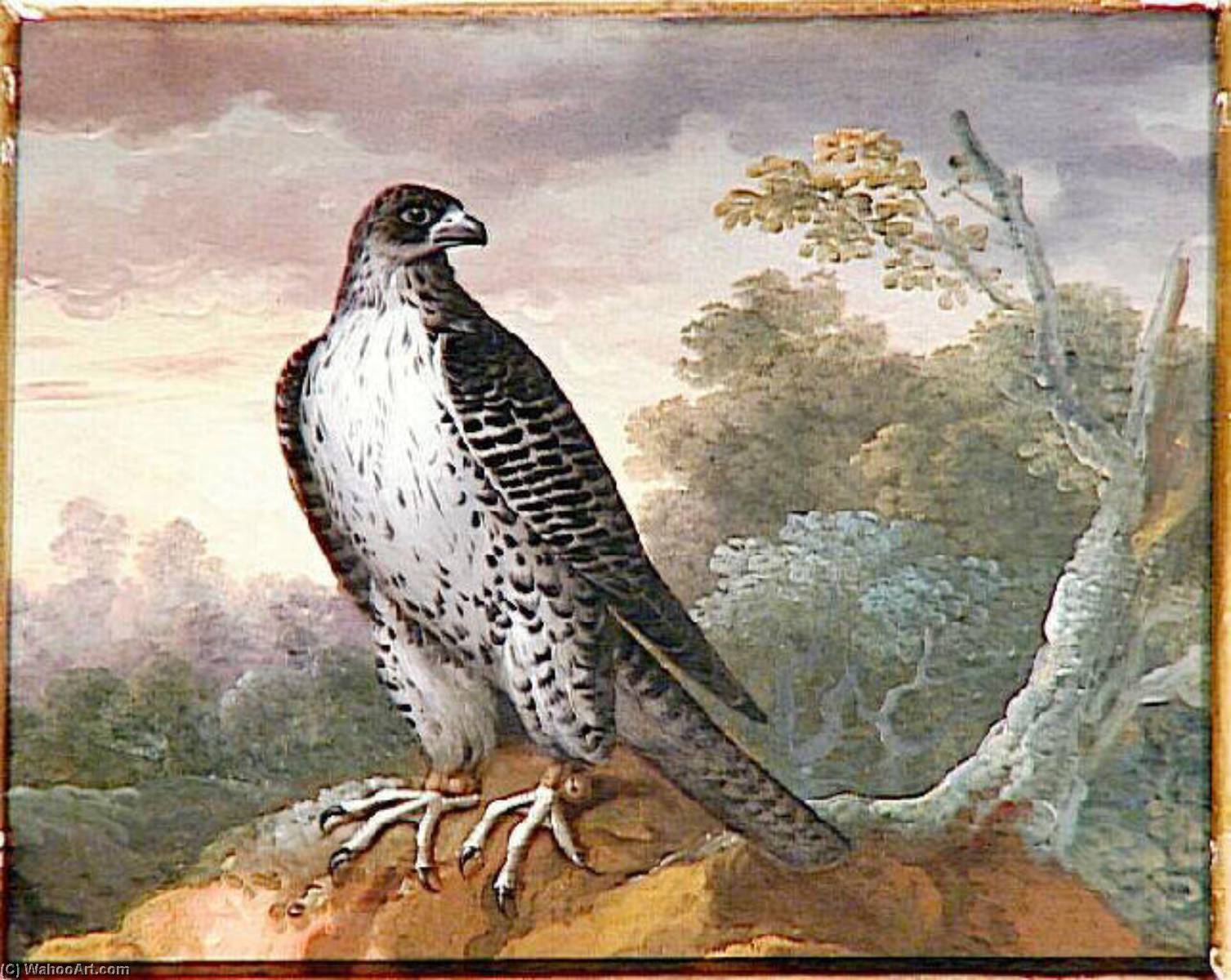 Ordem Reproduções De Arte Faucon dans un paysage ayant un grelot à ...