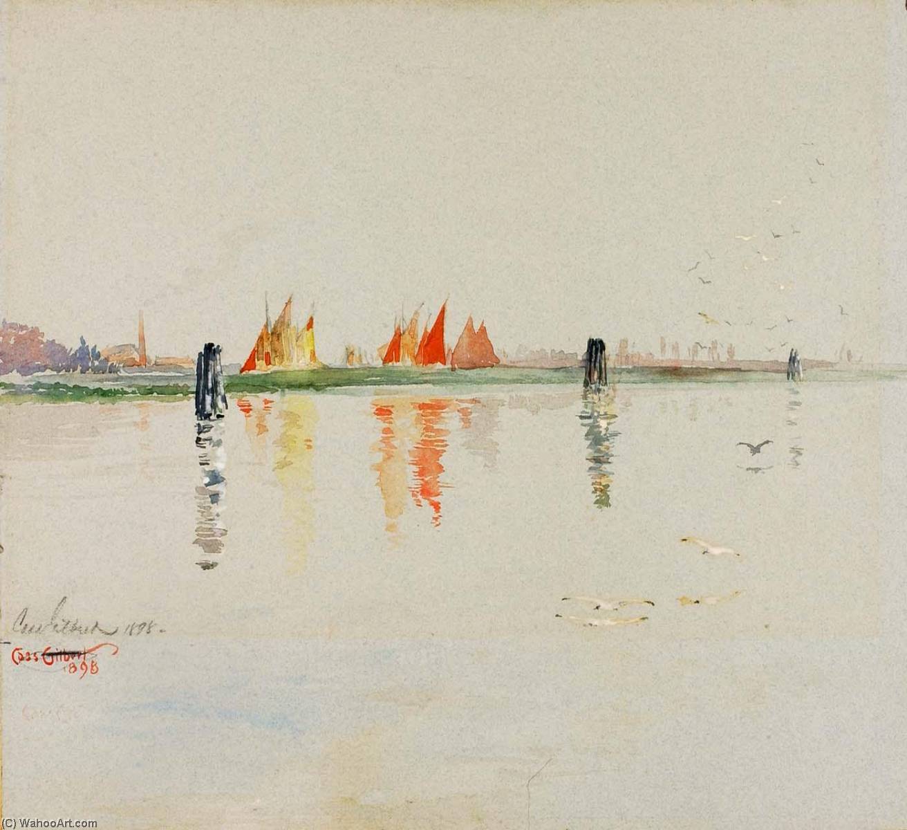 Obter Gravura De Qualidade De Museu A Lagoa, Veneza, 1898 por Cass ...