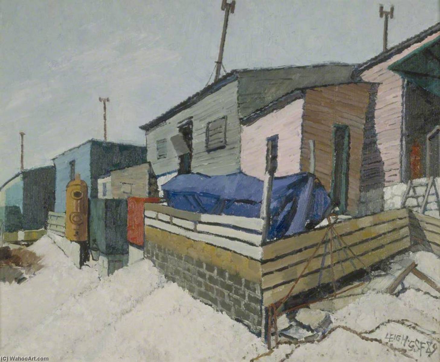 Leigh no mar, Essex, 1989 por Geoffrey Scowcroft Fletcher (1923-2004 ...