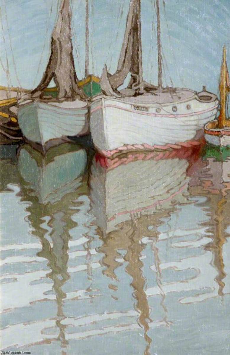 Gravura De Qualidade De Museu Gleams of Sunshine, Belfast Harbour, 1938 ...