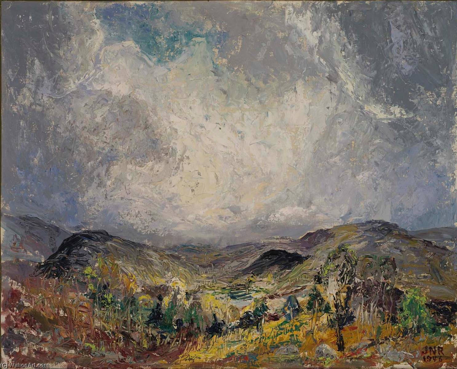 Rolling Clouds, 1946 por James N Rosenberg James N Rosenberg | WahooArt.com