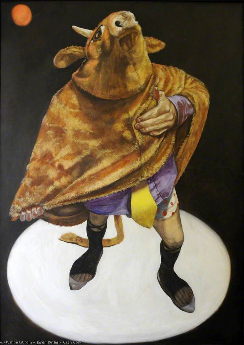 Vaca de dinheiro por Jason Butler Jason Butler | WahooArt.com