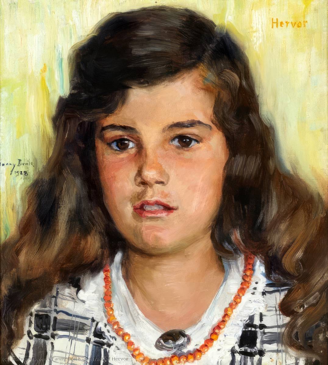 Reproduções De Belas Artes Retrato de Hervor, 1928 por Fanny Brate ...