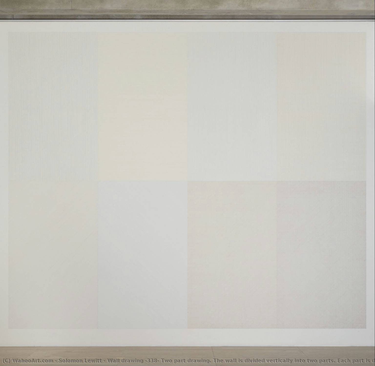 Desenho de parede #338: desenho de duas partes. A parede é dividida ...