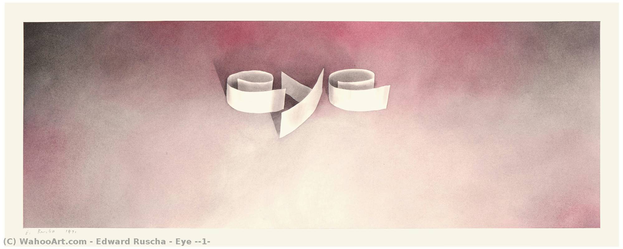Olho [#1], 1971 por Edward Ruscha Edward Ruscha | WahooArt.com