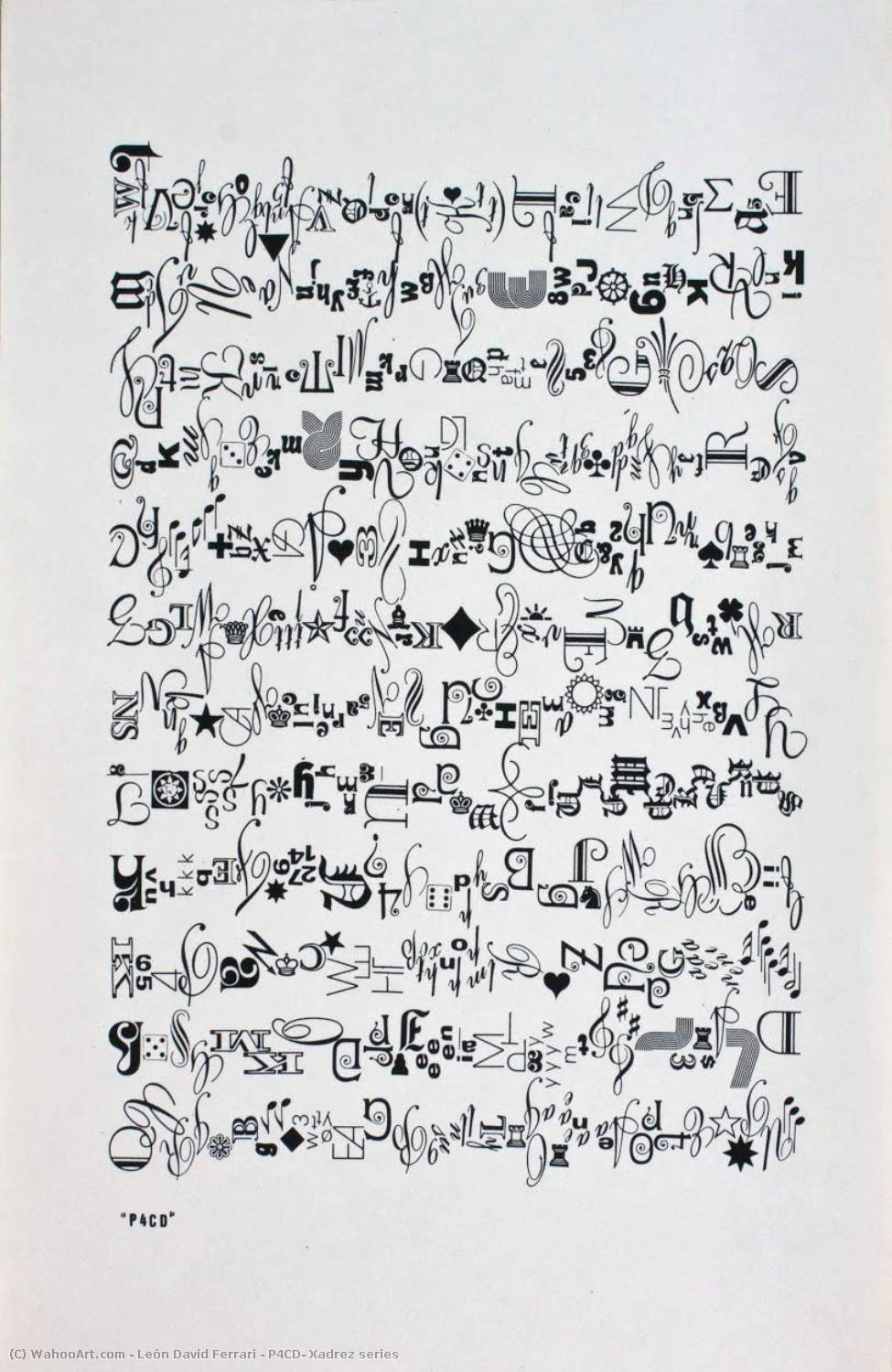 Série P4CD, Xadrez, 1988 por León David Ferrari (1920-2013, Argentina ...